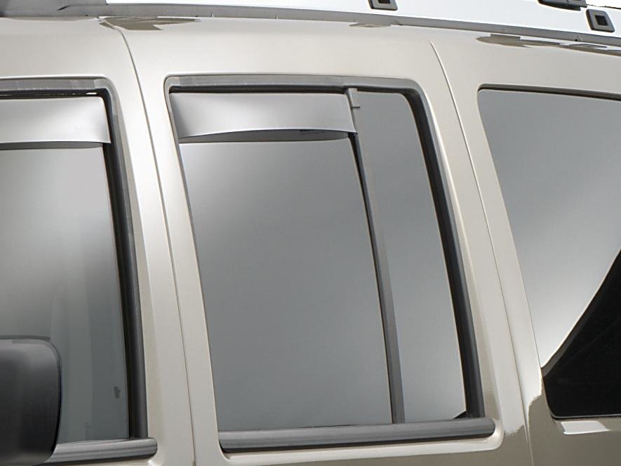 WeatherTech 71414 Rear Side Window Deflector Set in Light Smoke for 06 ...
