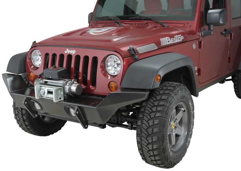 Bestop HighRock 4x4 High Access Front Bumper for 07-18 Jeep Wrangler JK ...