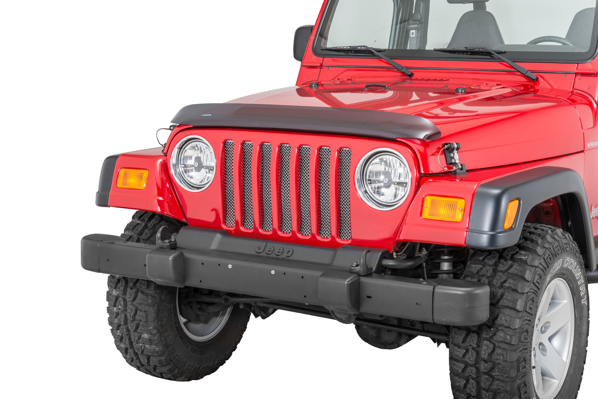 Lund 18087 Interceptor Hood Shield for 97-06 Jeep Wrangler TJ | Quadratec