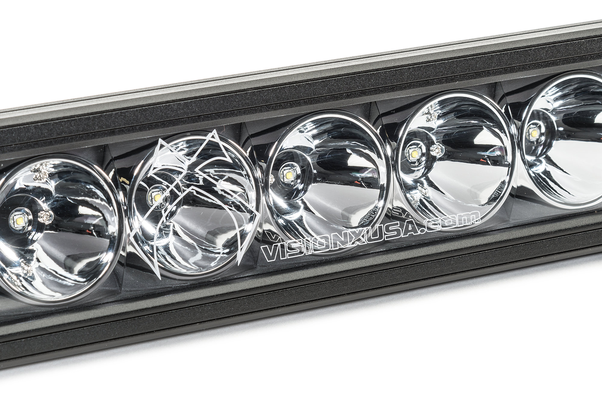 Vision X 9889399 12" Xmitter Prime Iris 6 LED Light Bar for Tilted Outer Optics For Mixed Beam ...