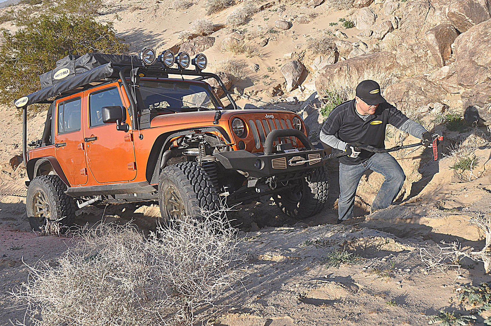 Smittybilt KIT X2O-15.5 Gen2 Winch with 3" x 30' 30,000lb. Recovery ...