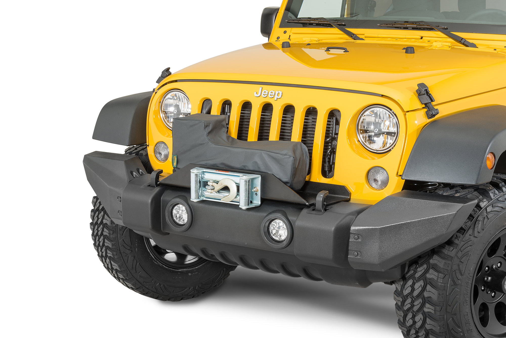 Quadratec Vinyl Winch Cover for Side Mount Remote Solenoid Winches ...