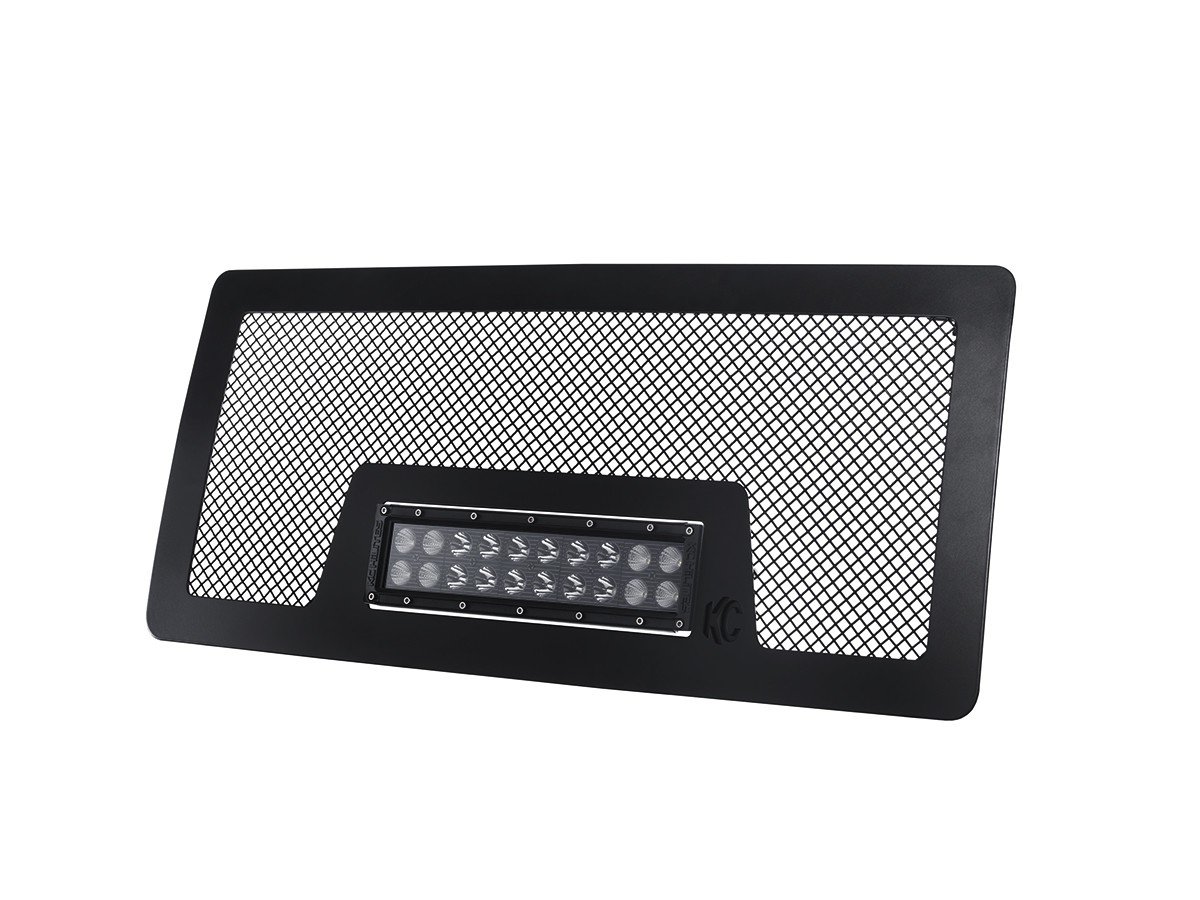 KC HiLiTES LED Truck Grille with C10 LED Light Bar for 07-17 Jeep ...