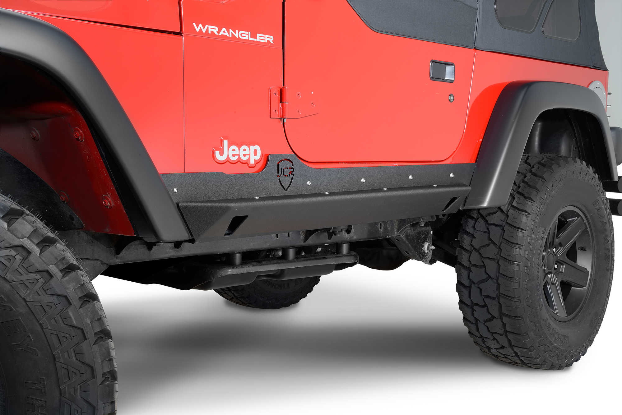 JCR Offroad Crusader Rock Sliders for 97-06 Jeep Wrangler TJ | Quadratec
