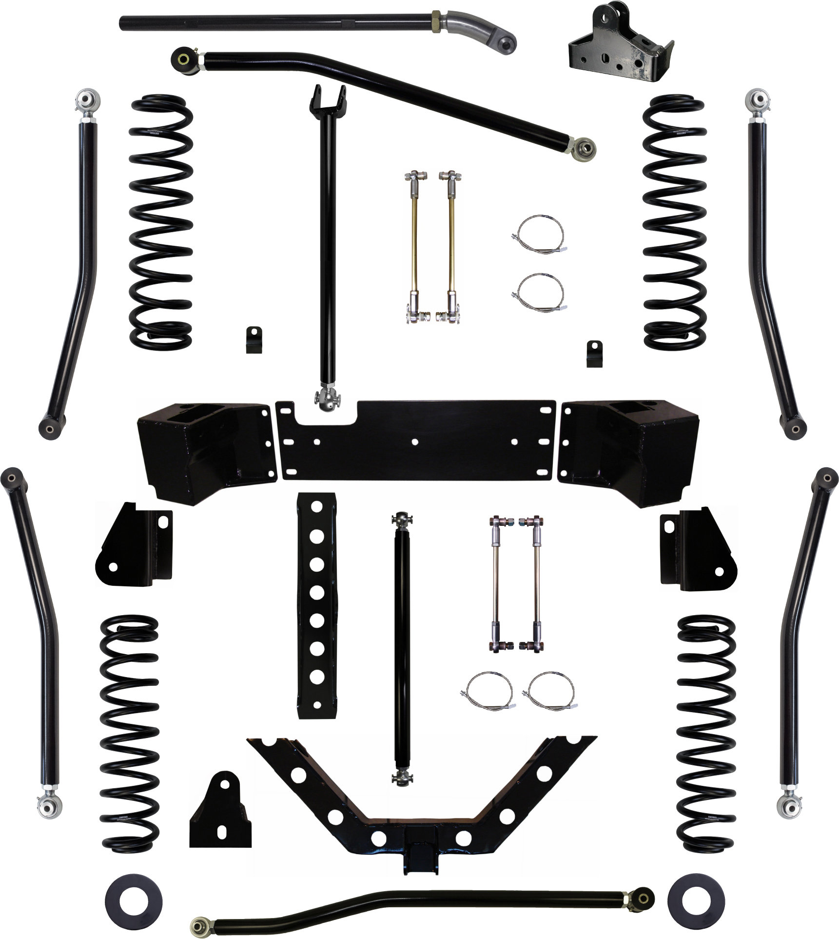 Rock Krawler JK45XFLA-2 4.5" X-Factor Long Arm System Lift Kit for 07 ...
