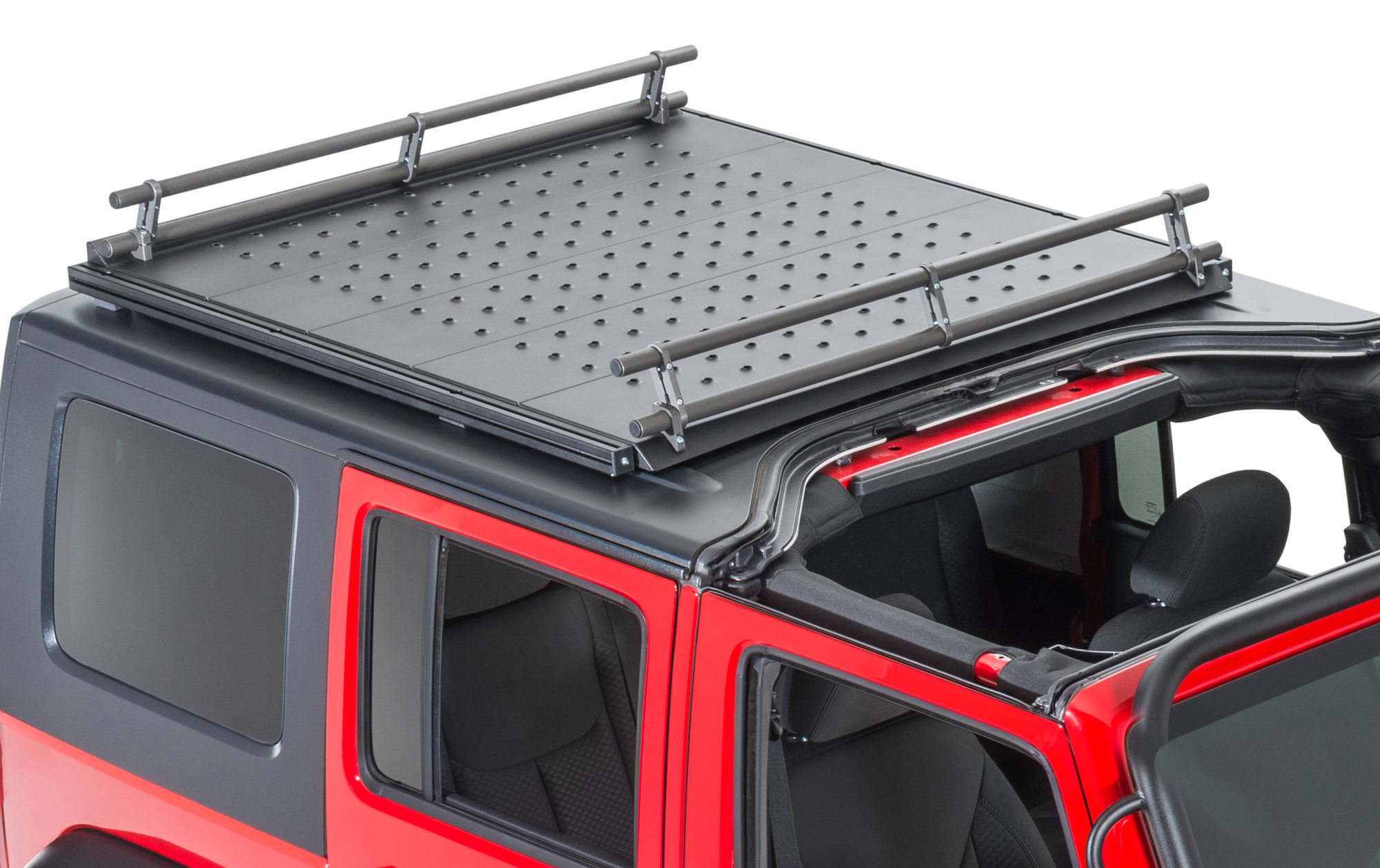 Kargo Master 60360 Lo-Pro Mod-Rack Fence Kit for 07-18 Jeep Wrangler ...