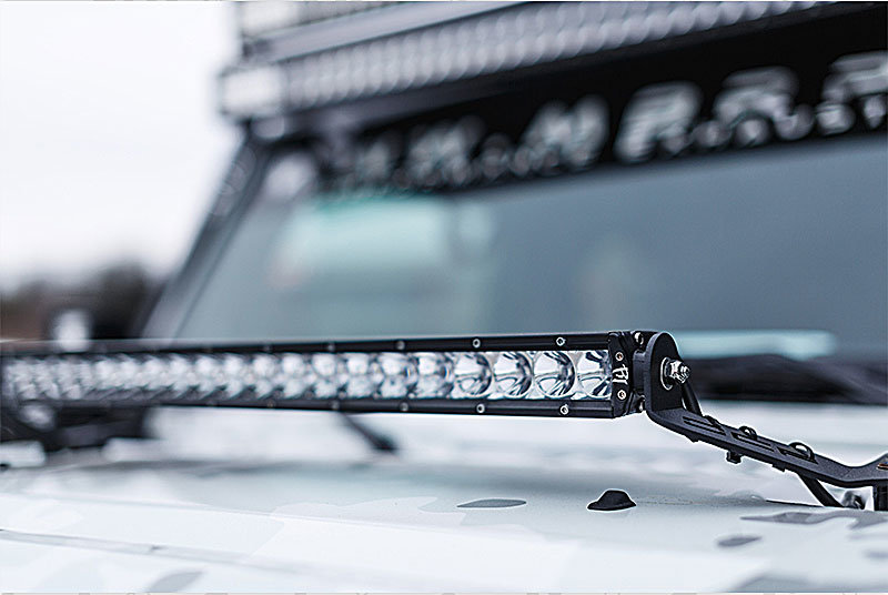 Off Camber Fabrications 182736 Hood Light Mount Kit for 20" LED Light ...