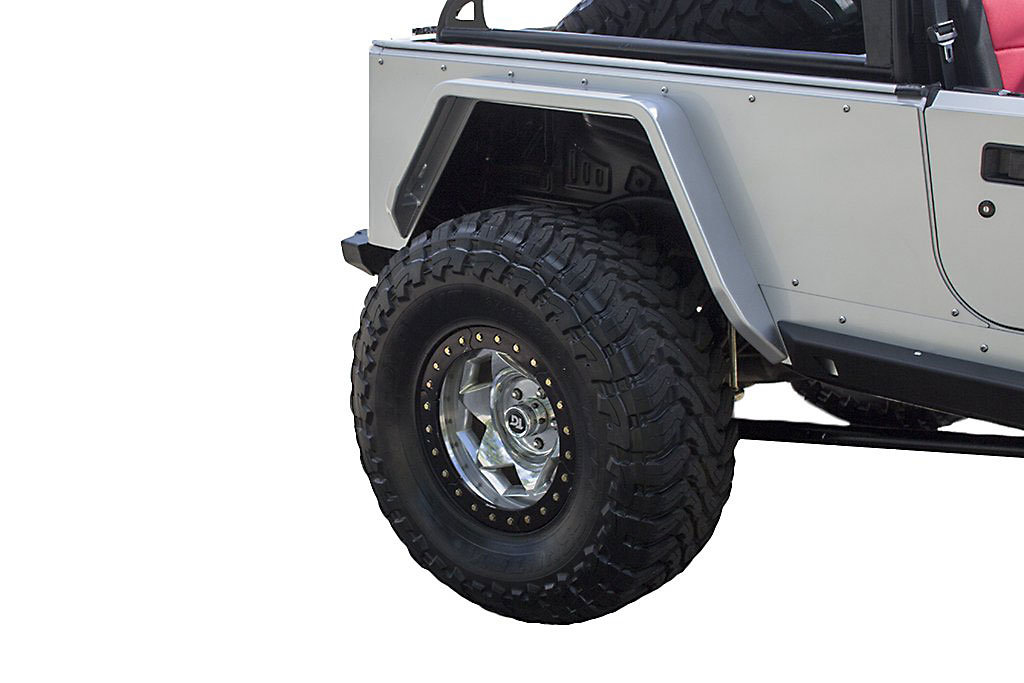 JCR Offroad SWBRQ-TJS Rear Corner Armor-Stretch Length for 97-06 Jeep ...