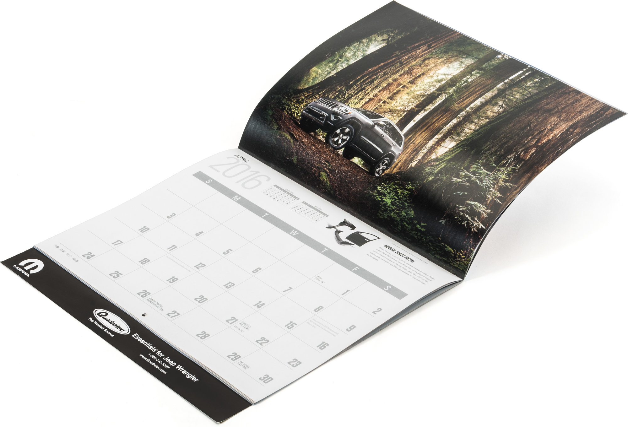 Mopar 2016TRAIL 2016 Quadratec Jeep Calendar | Quadratec