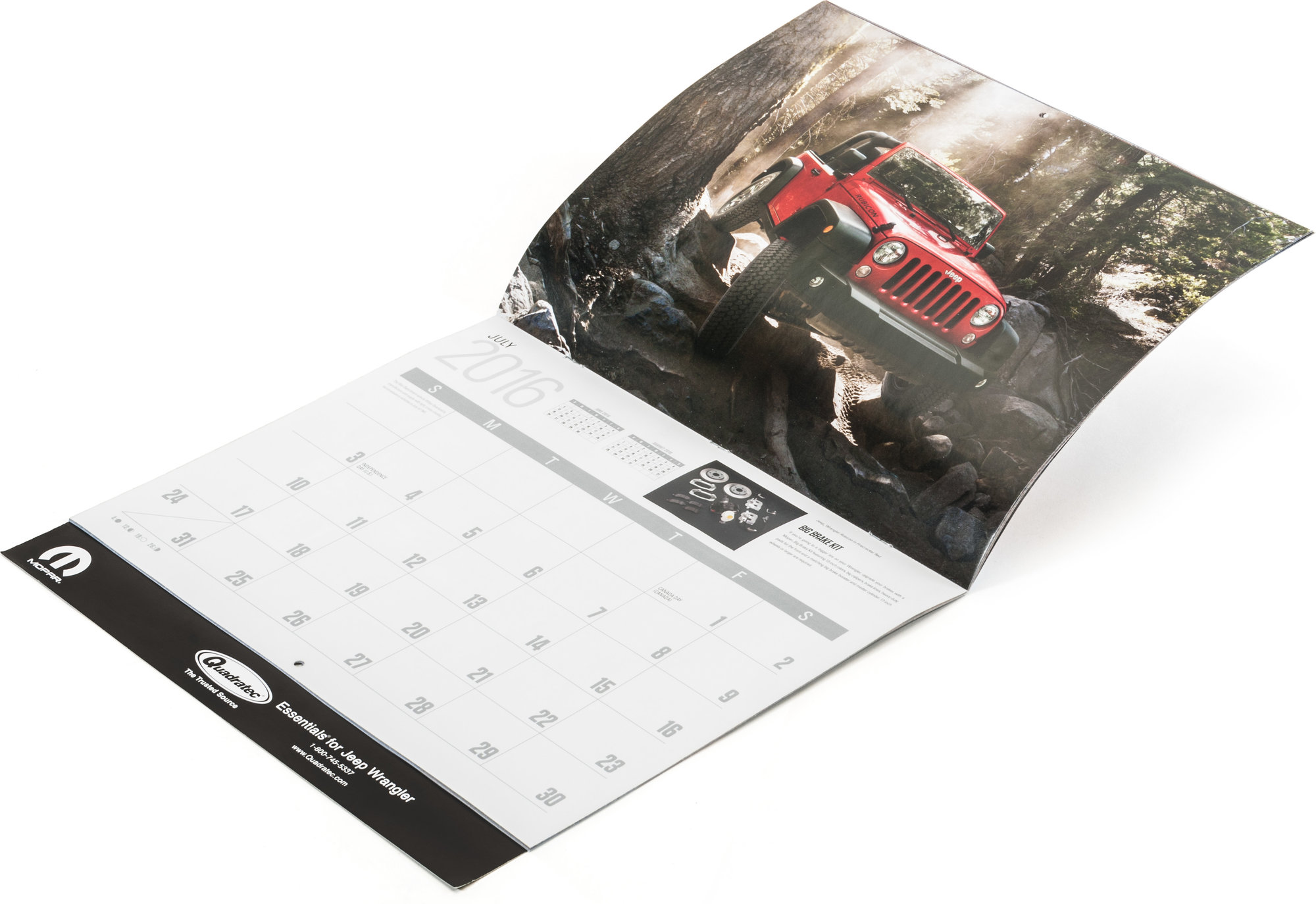 Mopar 2016TRAIL 2016 Quadratec Jeep Calendar | Quadratec