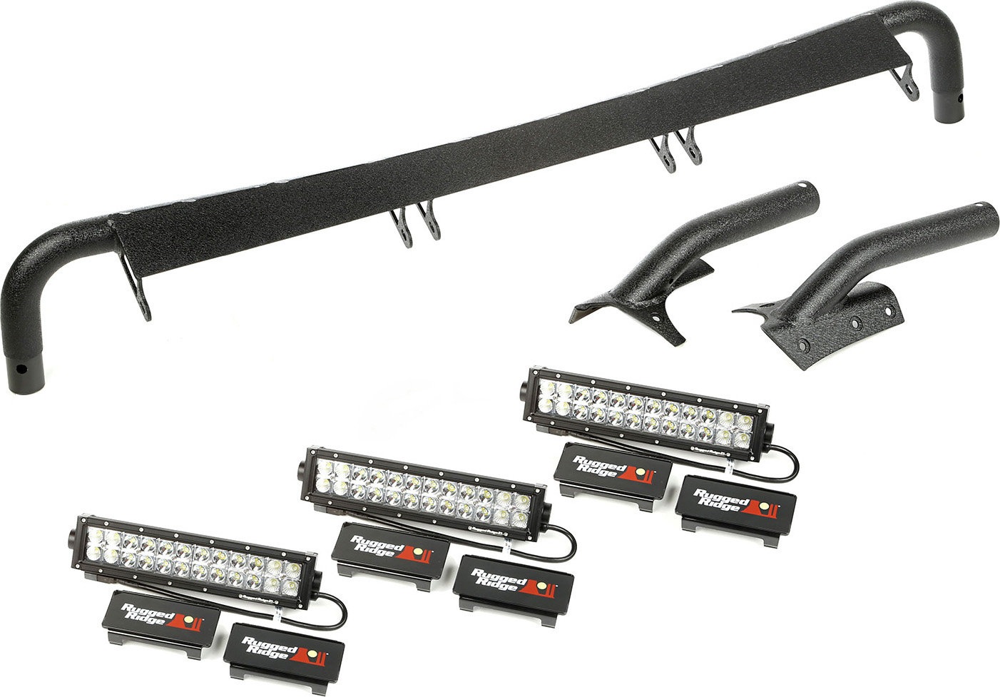 Rugged Ridge 11232.29 Windshield LED Light Bar Kit for 97-06 Jeep ...