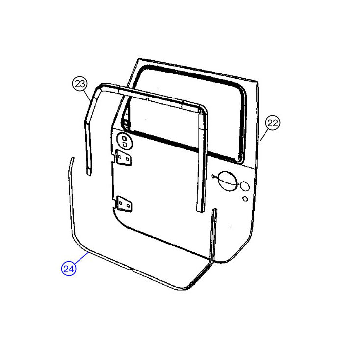 Mopar 55397007AC Driver Side Front Lower Glass Channel | Quadratec