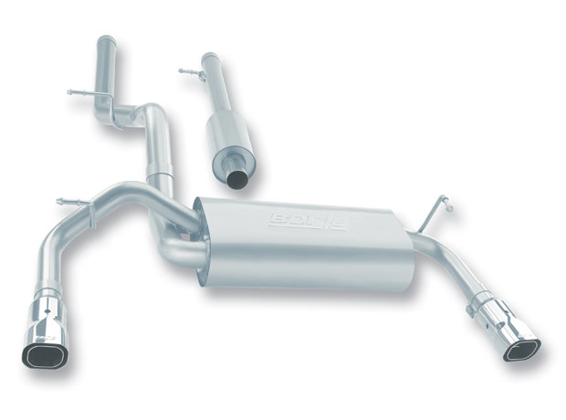 K&N BORLA T-304 Stainless Steel Cat-Back Split Rear System & Fuel ...