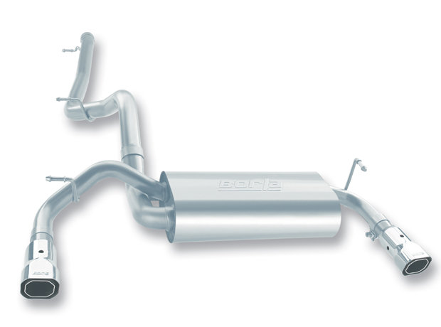 K&N BORLA T-304 Stainless Steel Cat-Back Split Rear System & Fuel ...