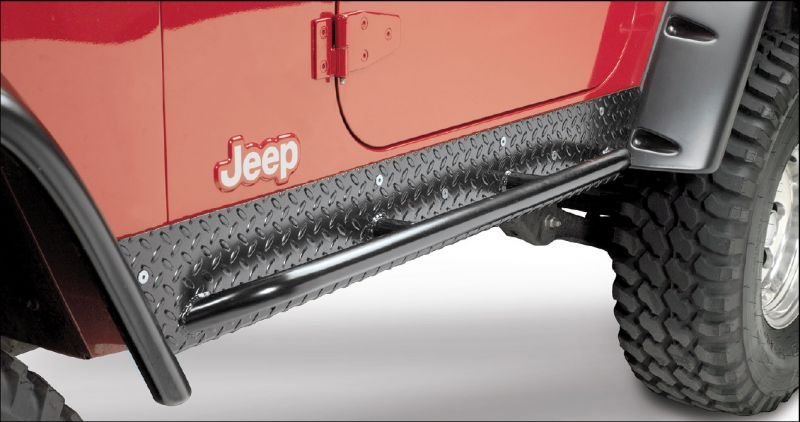 A to Z Fabrication 100DPRGPCY Steel Diamond Plate Rocker Guard with ...