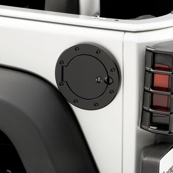 Rugged Ridge Stainless Steel Locking Fuel Door for 07-18 Jeep Wrangler ...