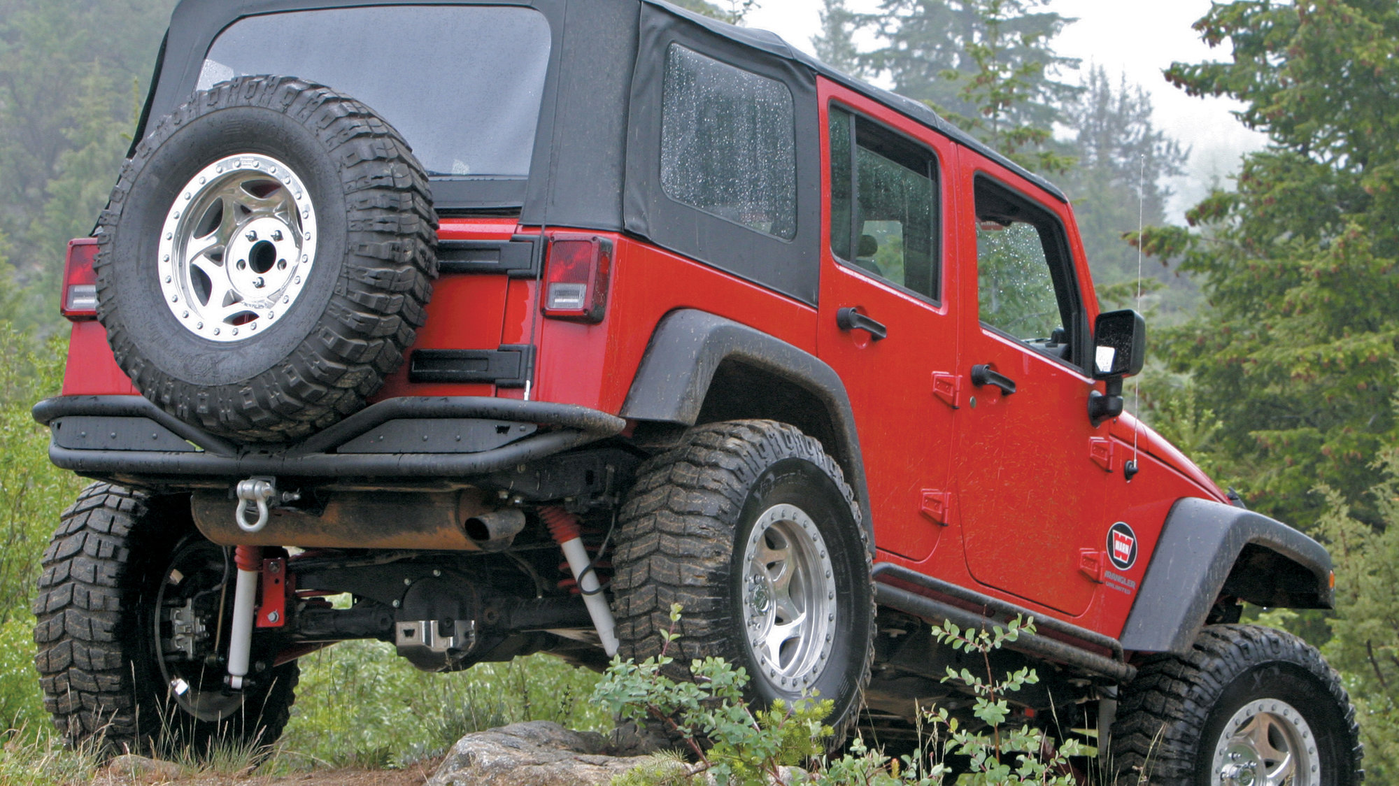 WARN Tube-Style Rear Bumper for 07-17 Jeep Wrangler JK | Quadratec