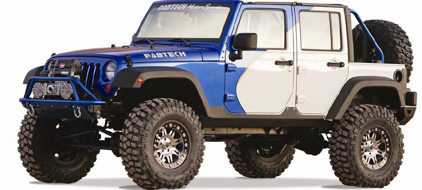 Fabtech 5" Short Arm System with Performance Shocks for 07-17 Jeep ...