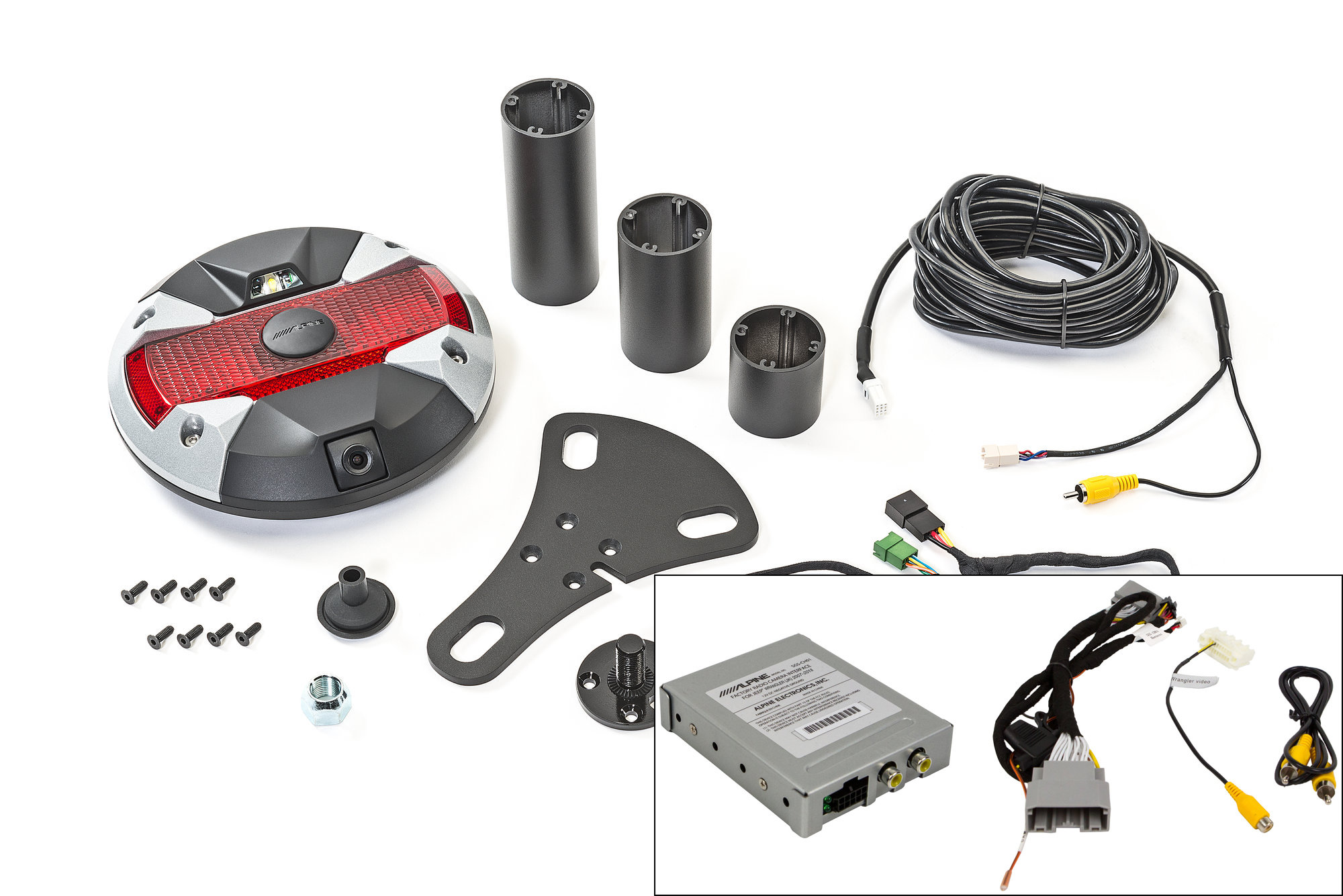 Alpine HCE-TCAM1-WRA Rear View Camera with SGS-CH01 Camera Interface ...