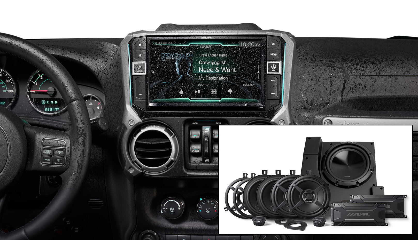 Alpine X209-WRA-OR 9" In Dash Restyle System with Alpine PSS-22WRA ...