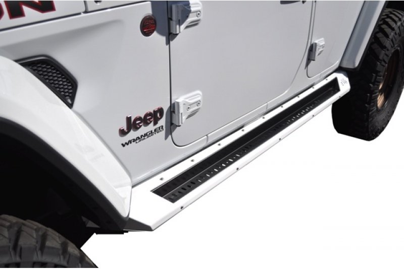 EVO Manufacturing EVO-3035 Rocker Steps-Bare Steel for 18-20 Jeep ...