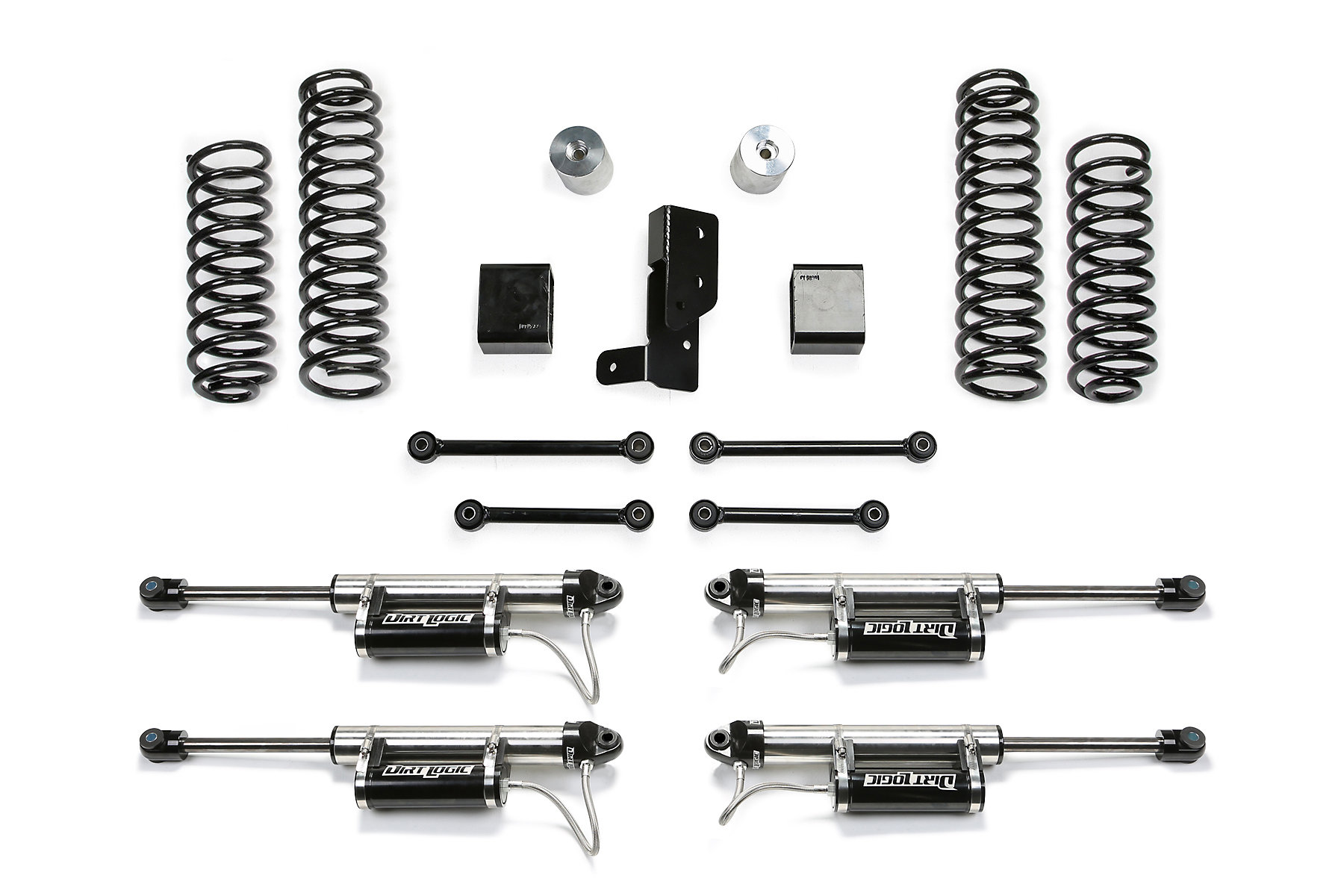 Fabtech 3" Sport Lift Kit with Dirt Logic 2.25 Remote Reservoir Shocks ...