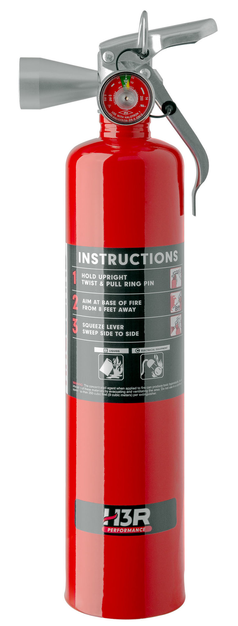H3R Performance HalGuard 2.5lb. Premium Fire Extinguisher | Quadratec