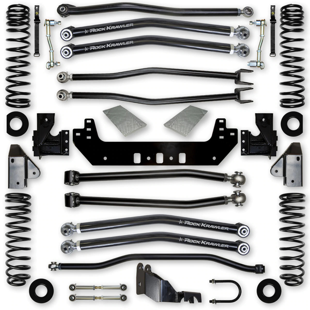 Rock Krawler 3.5in Adventure Series Long Arm System for 18-21 Jeep ...
