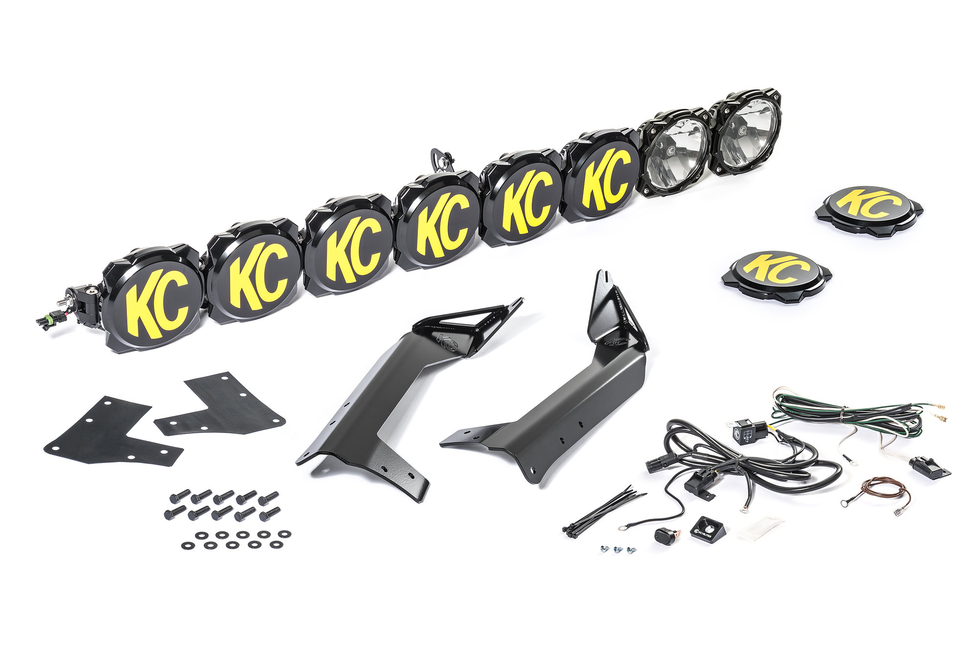 KC HiLiTES 91313 Gravity Pro6 LED Light Bar for 07-18 Jeep Wrangler JK ...