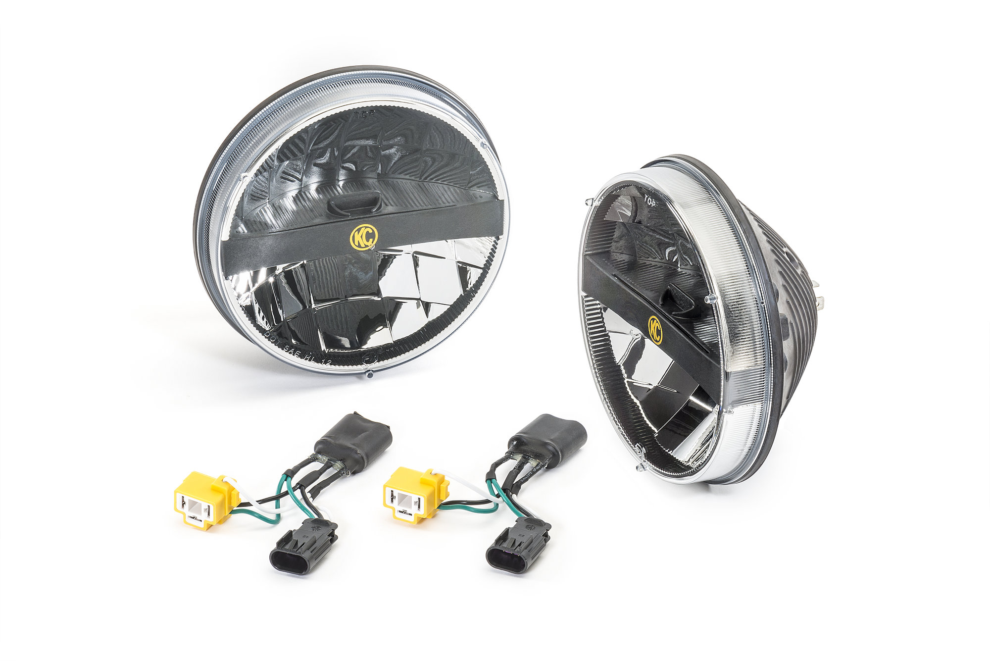 KC HiLiTES 42321 7" LED Headlights for 07-17 Jeep Wrangler JK | Quadratec