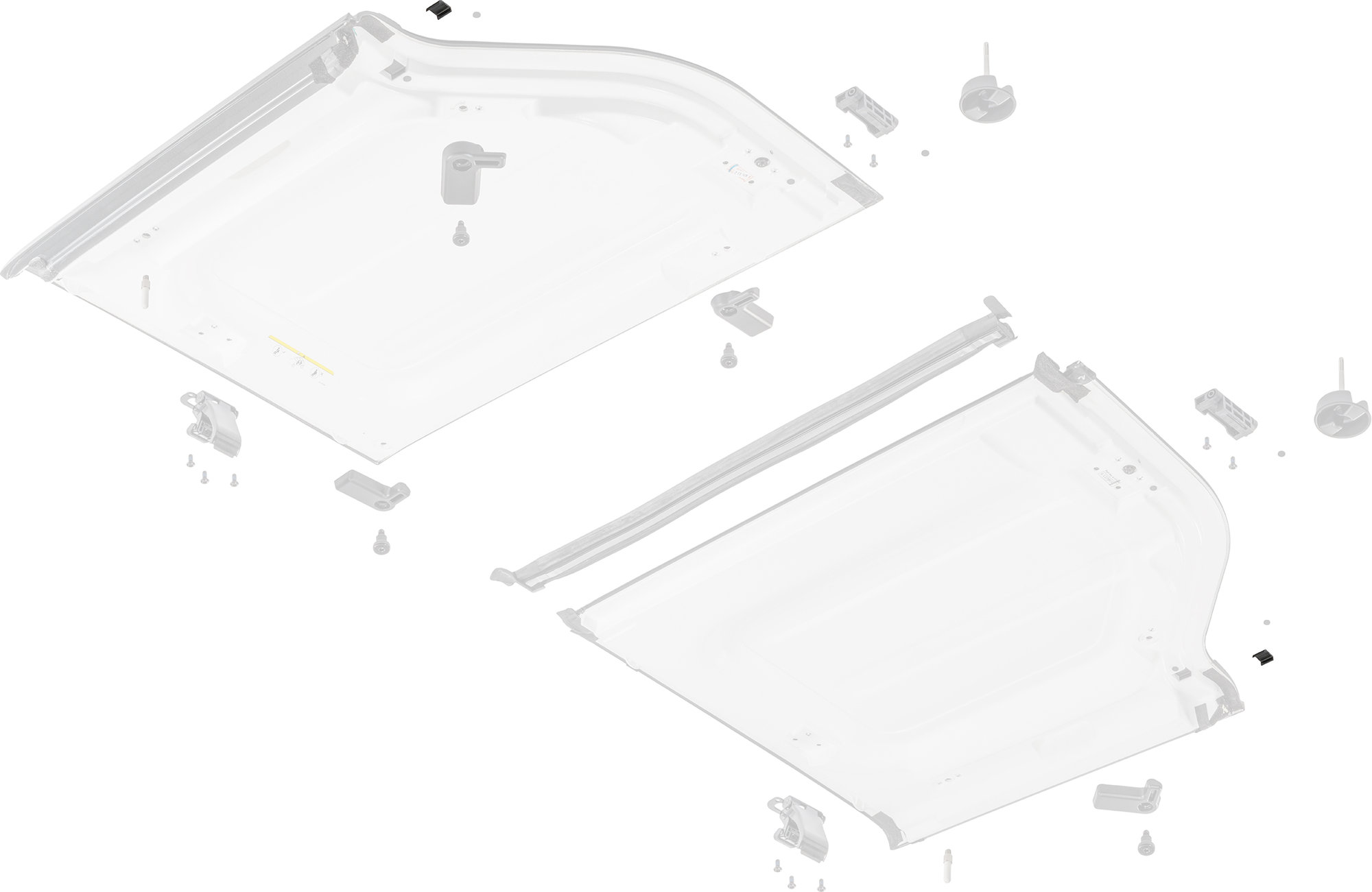 Mopar 68004991AC Hardtop Freedom Panel Isolator for 07-18 Jeep Wrangler ...
