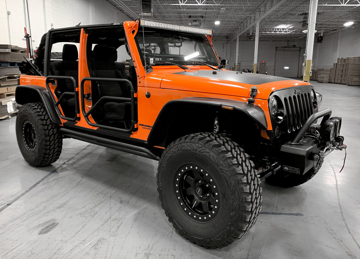 Motor City Aftermarket JKTR07 Tubular Rock Rails for 07-18 Jeep ...