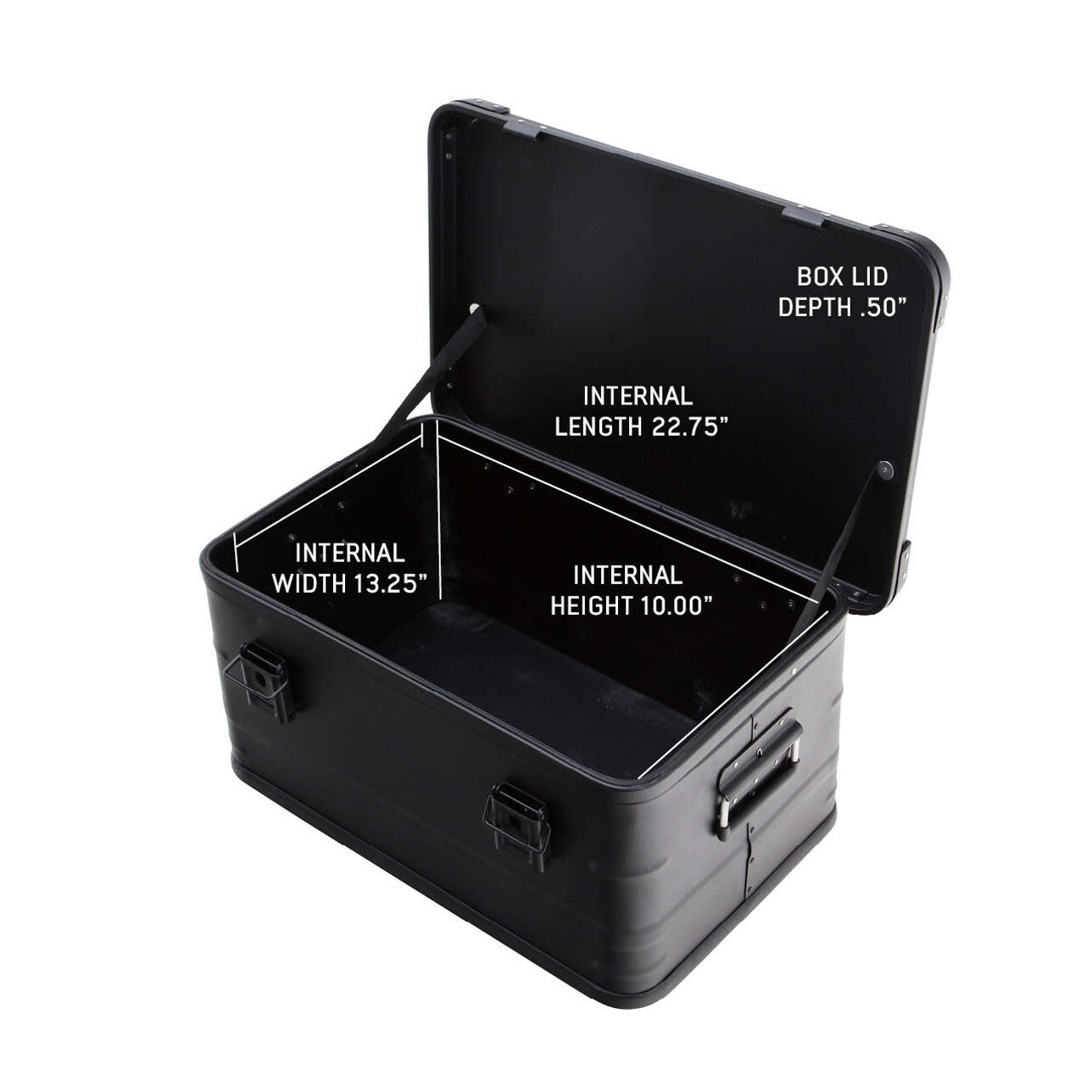 Overland Vehicle Systems 30100201 Aluminum Storage Box 53QT in Black ...