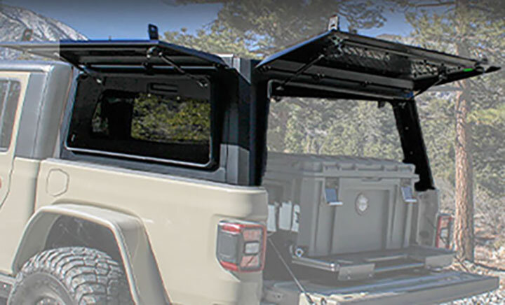 Overland Vehicle Systems 70100003 Expedition Truck Cap for 20-25 Jeep ...