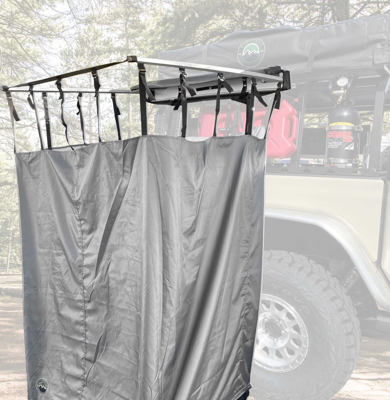 Overland Vehicle Systems 18199909 Nomadic Quick Deploying Shower ... Overland Vehicle Systems 18199909 Nomadic Quick Deploying Shower ...