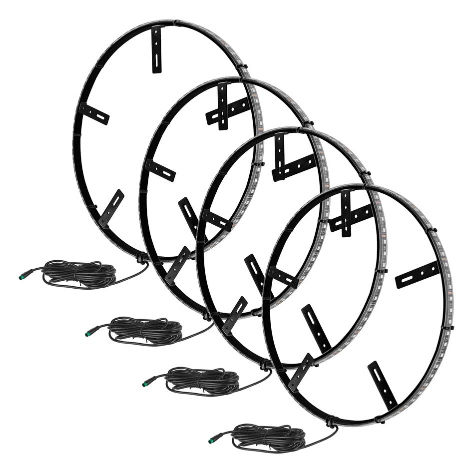 Oracle Lighting 4215-339 LED Illuminated Wheel Rings - ColorSHIFT® RGB ...