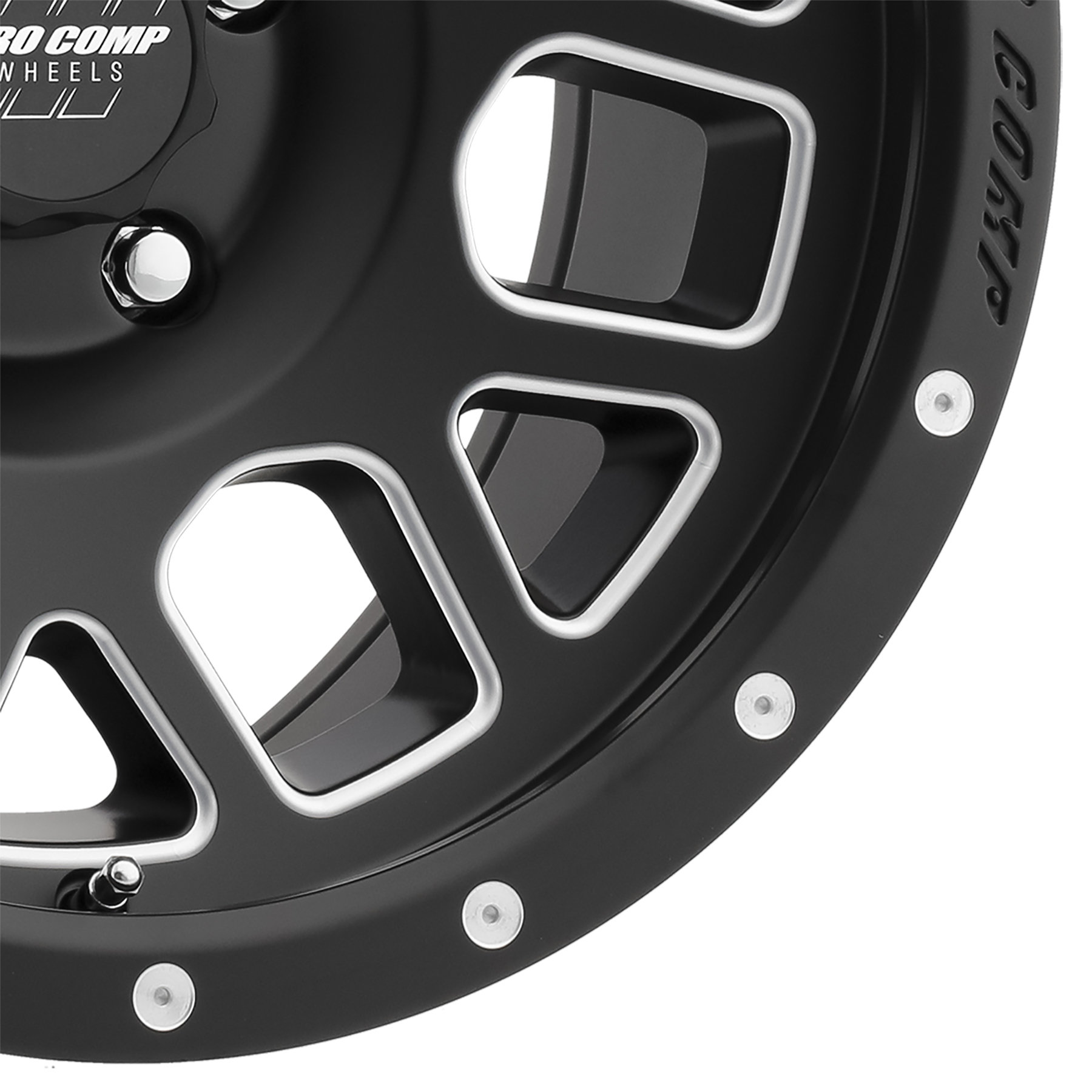 Pro Comp Vertigo Series 40 in Black with Milled Accents for 07-19 Jeep ...