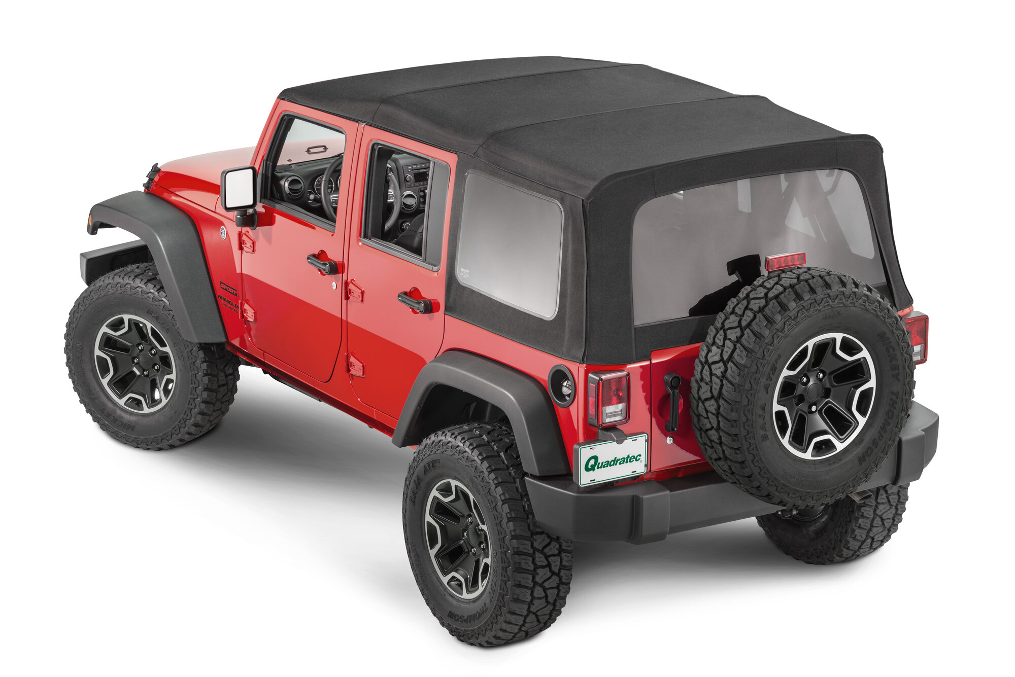 QuadraTop Premium Twill Replacement Top with Tinted Windows for 07-18 ...