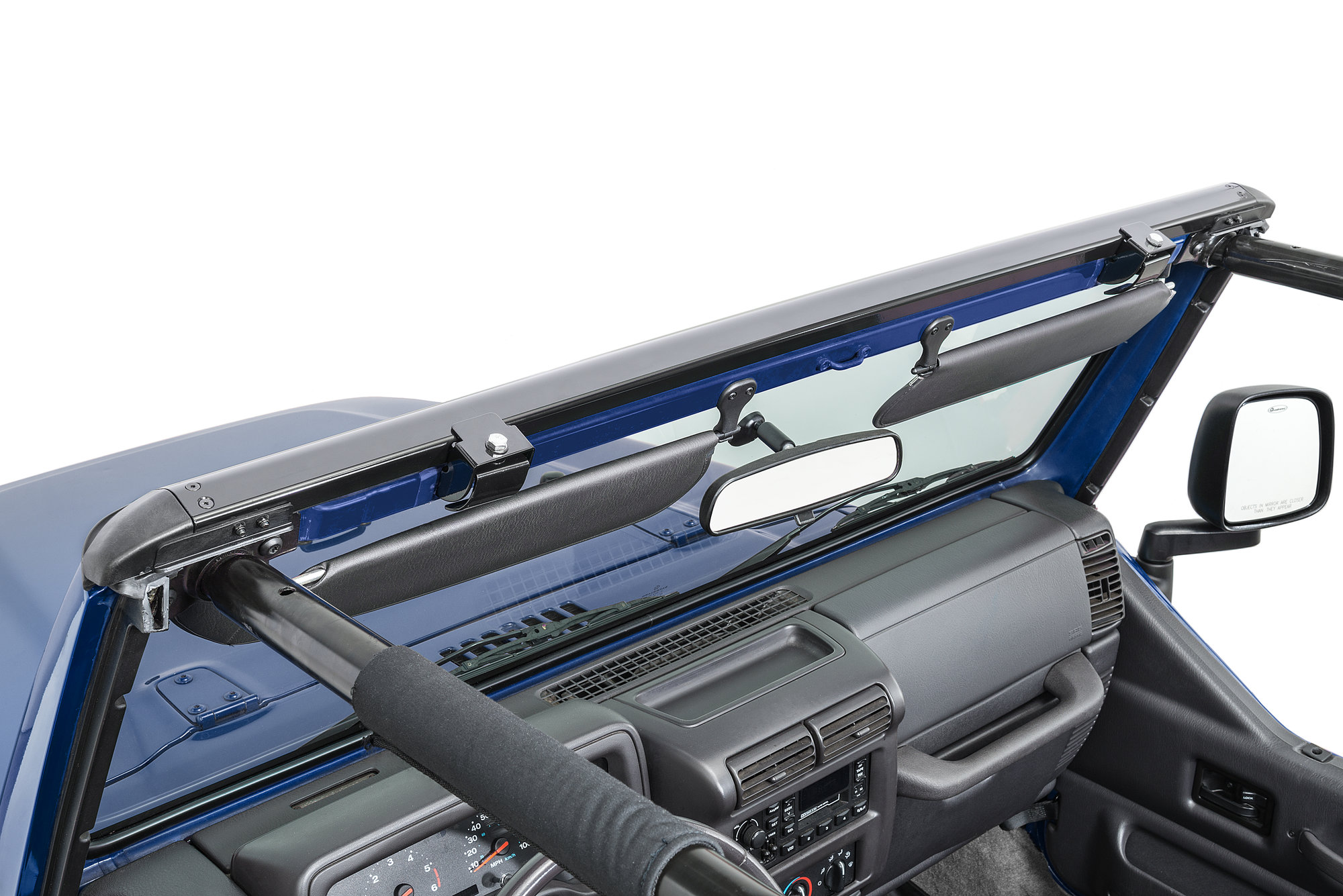 Quadratec 11020 1011 Header Windshield Channel for 97-06 Jeep Wrangler ...