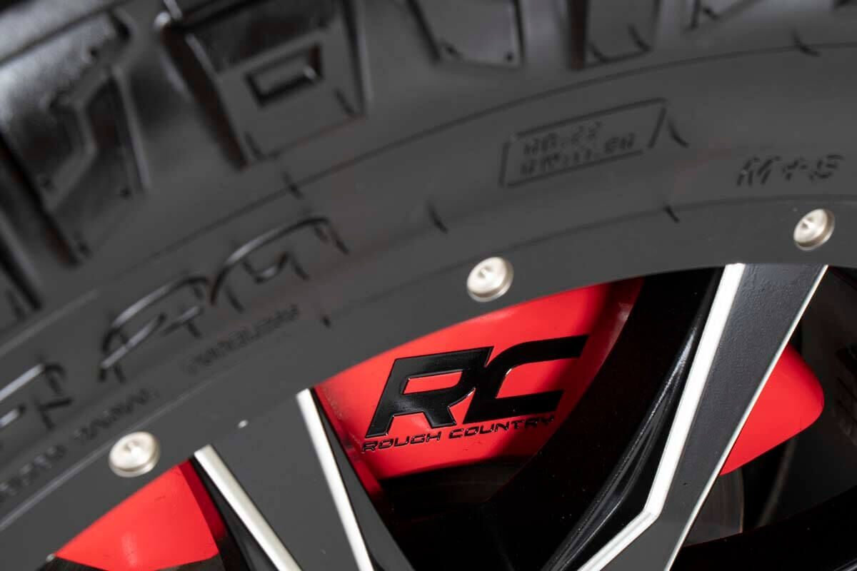 Rough Country 71145 Brake Caliper Covers in Red for 20-22 Jeep Gladiator JT | Quadratec