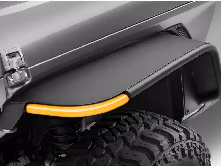 Rugged Ridge 11641.13 Front Metal Max Fender Flare Kit for 18-23 Jeep ...