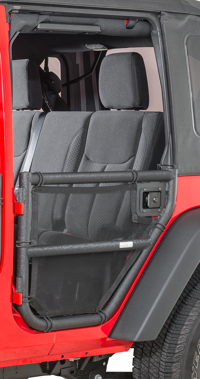 Rugged Ridge 13579.51 Rear Tube Door Covers for 07-18 Jeep Wrangler ...