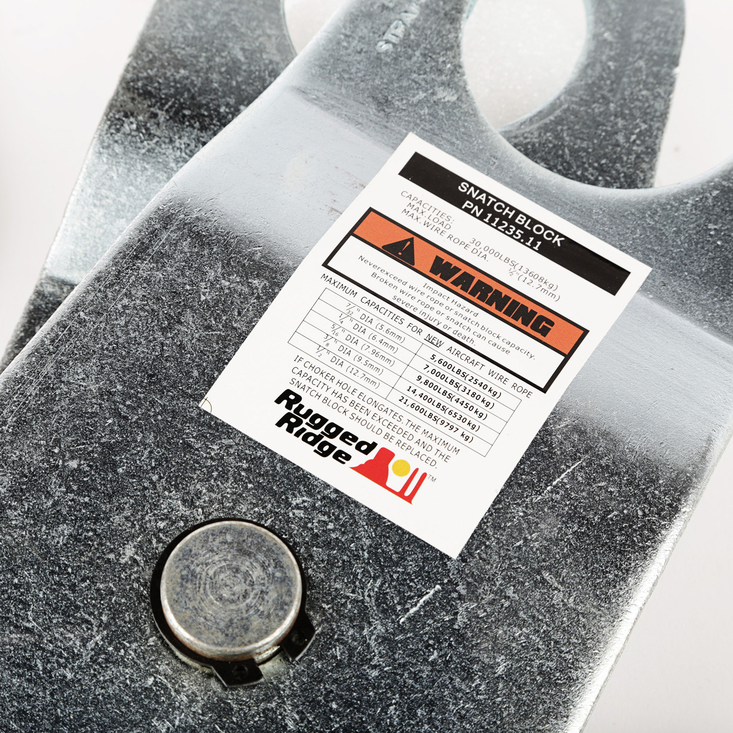 Rugged Ridge 15104.45 Snatch Block with Damper Kit - 20,000lbs. | Quadratec