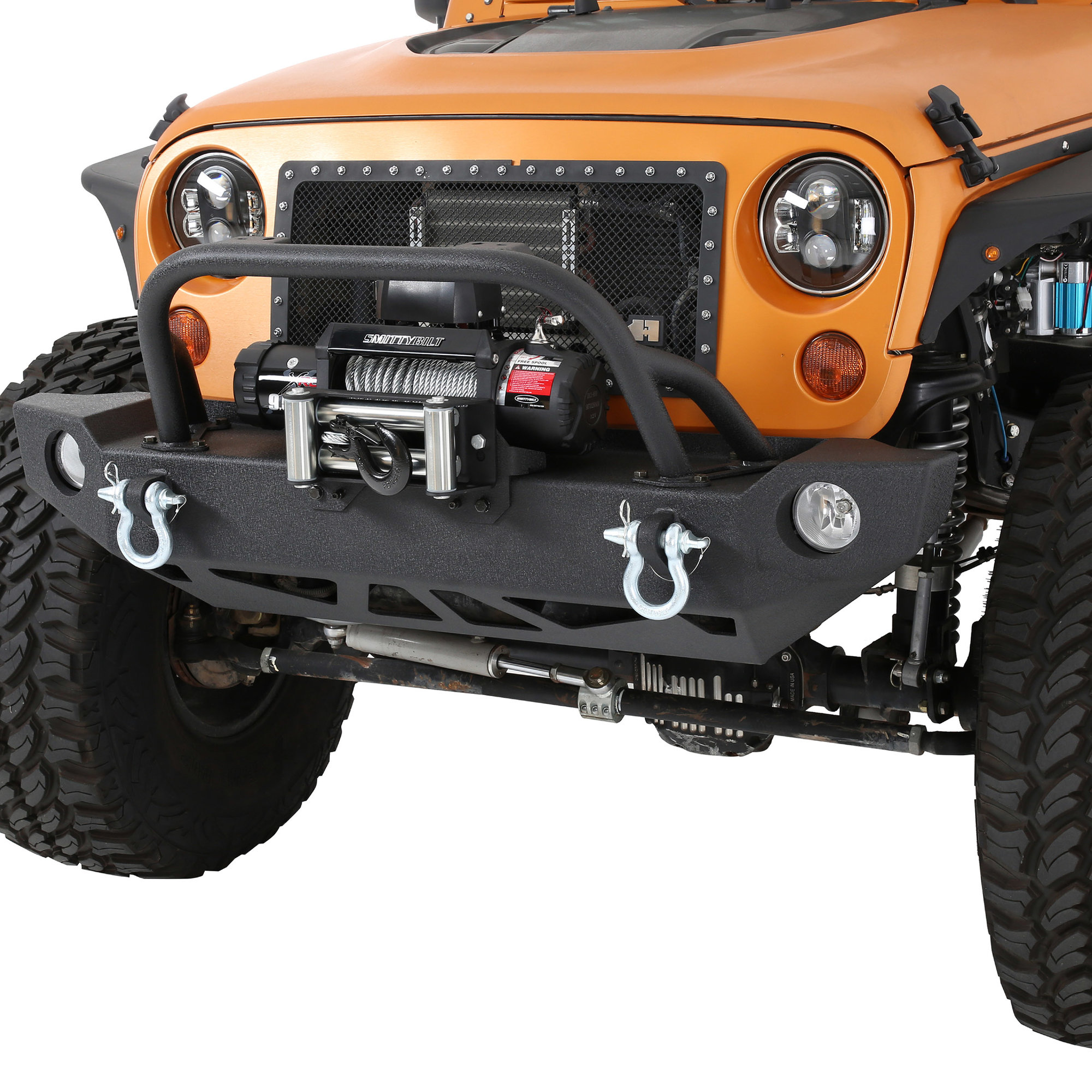 Smittybilt 76744 SRC Carbine Front Bumper for 07-18 Jeep Wrangler JK ...