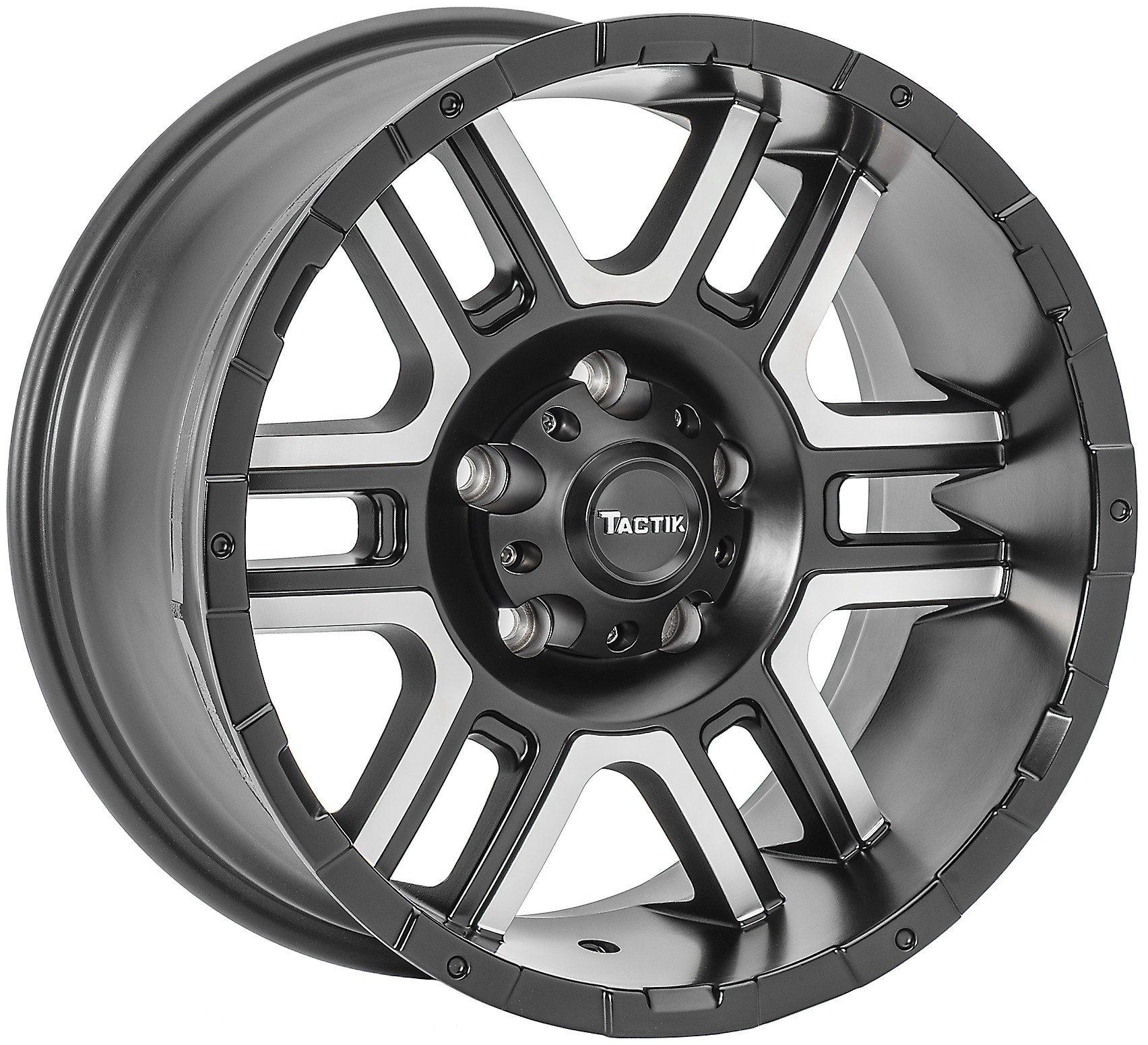 TACTIK 92615 3021 T-743 Wheel in Matte Black with Machined Face for 07 ...