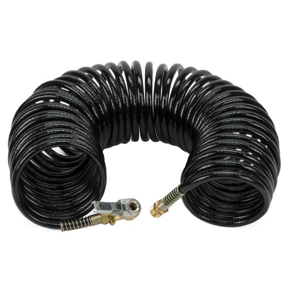 Viair 00039 35ft. Inside Braided Black Coil Hose with Air Chuck | Quadratec