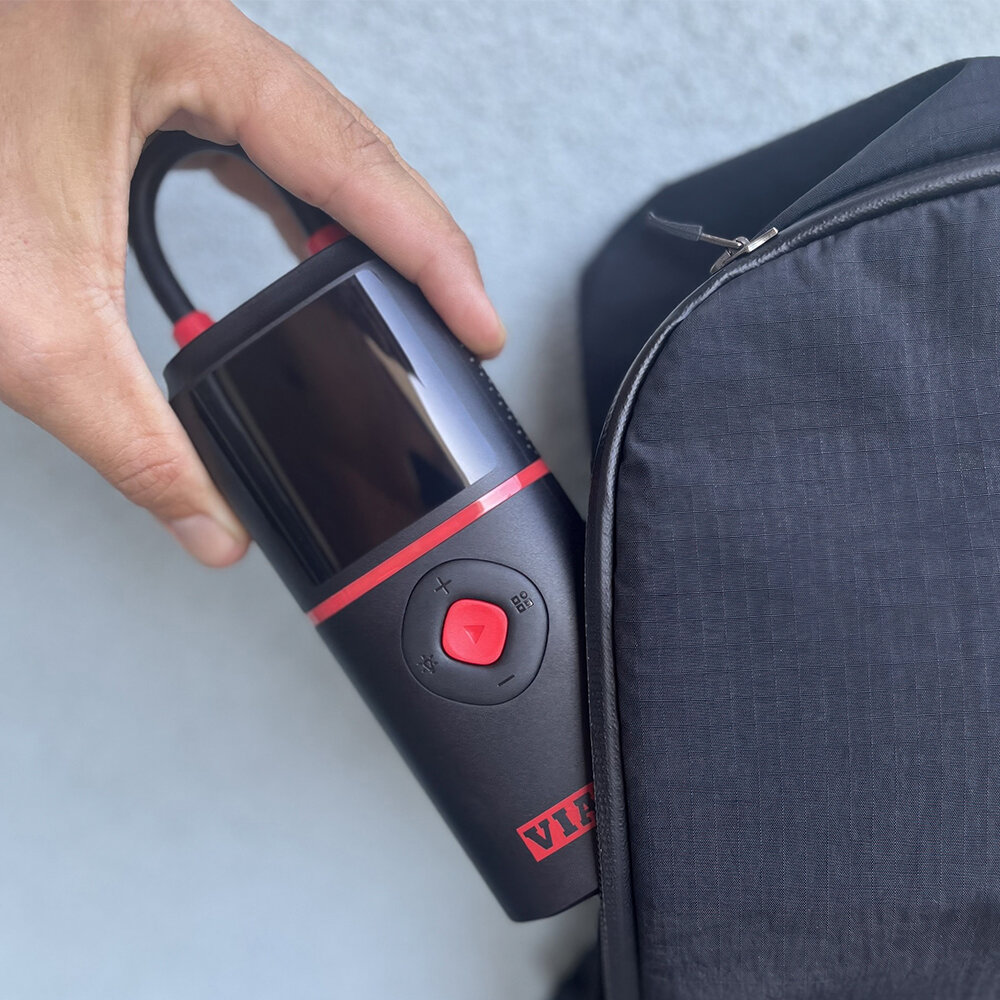 Viair EVC23P Rechargeable Cordless Inflator Black/Red | Quadratec