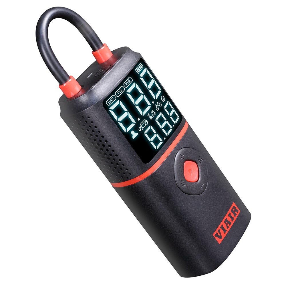 Viair EVC23P Rechargeable Cordless Inflator Black/Red | Quadratec