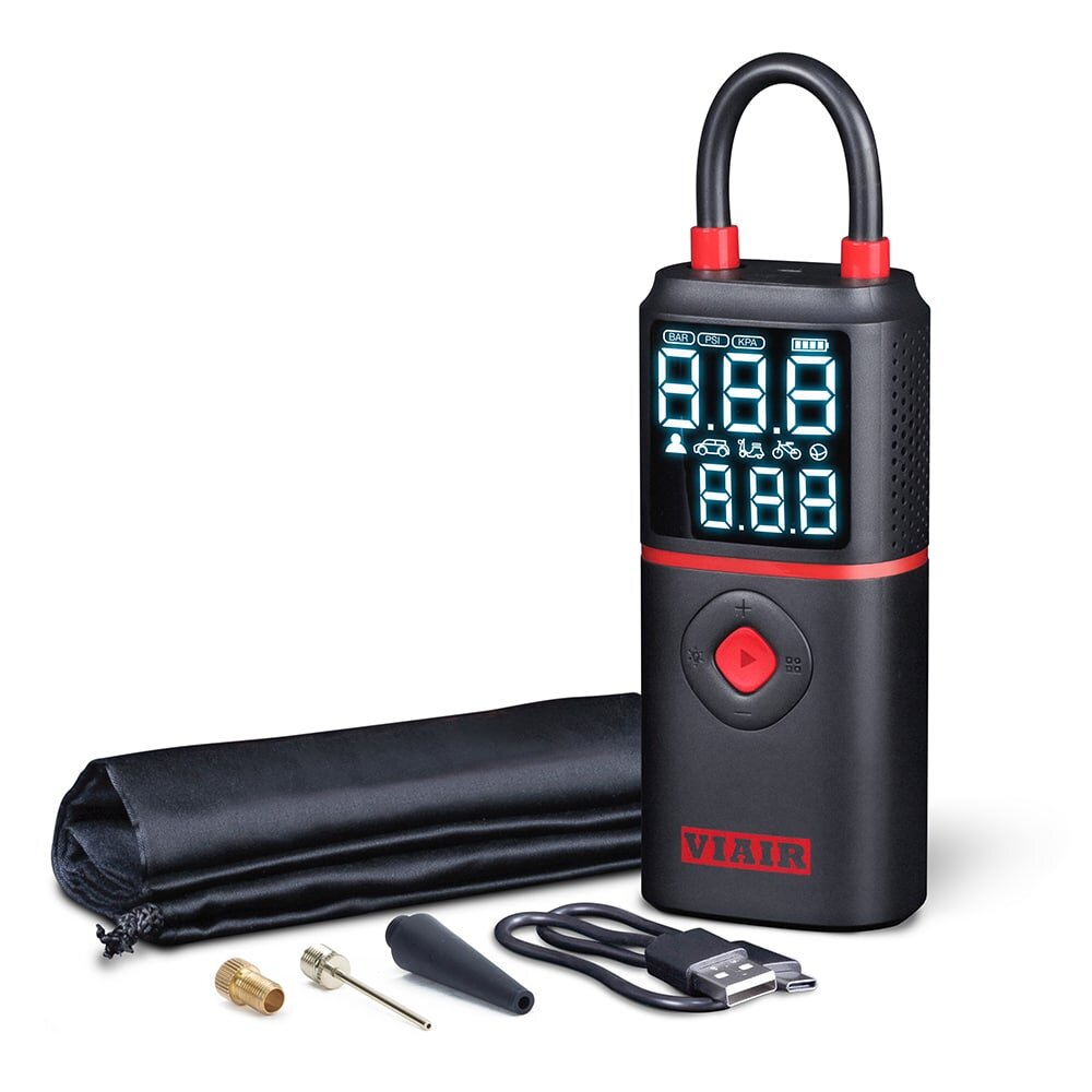 Viair EVC23P Rechargeable Cordless Inflator Black/Red | Quadratec
