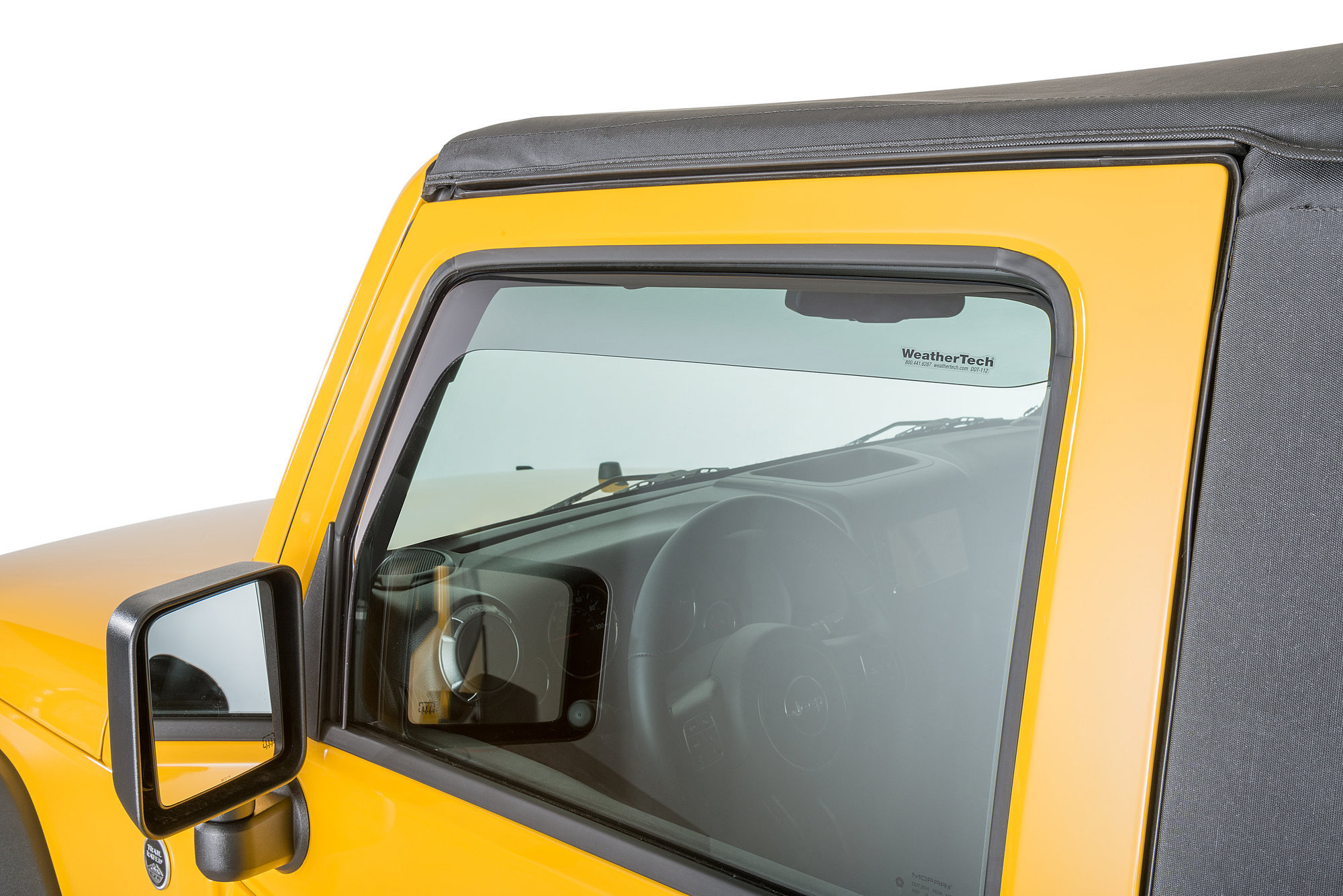 WeatherTech 70443 Front Side Window Deflectors in Light Smoke for 07-18 ...